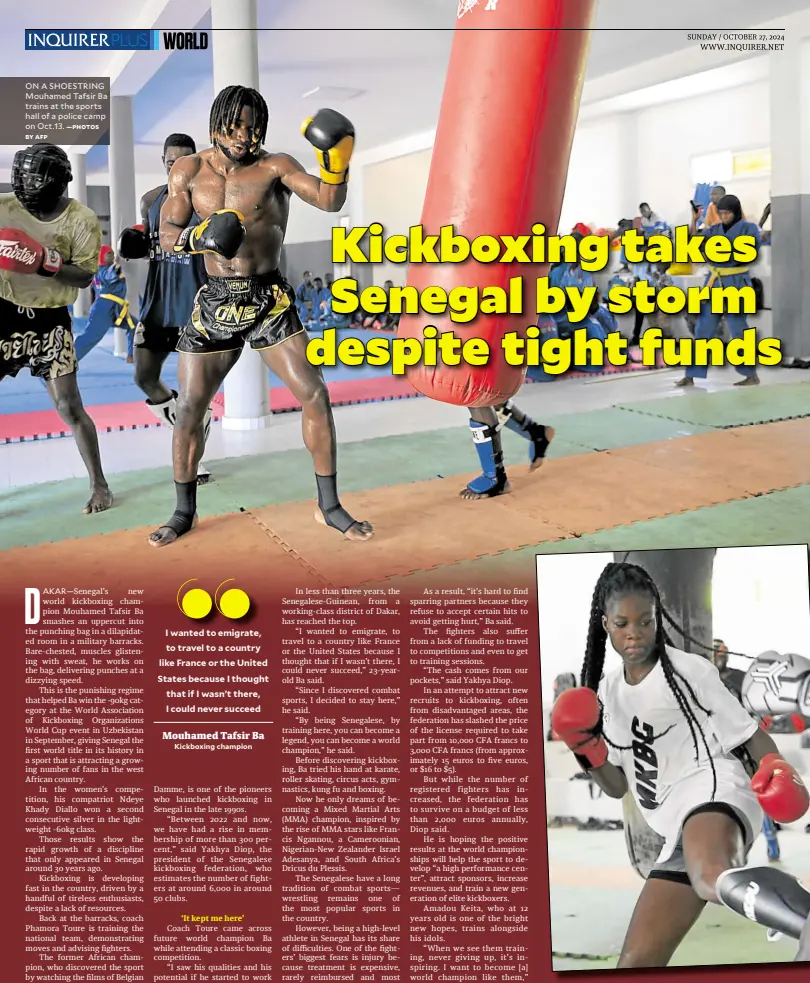 Kickboxing takes Senegal by storm despite tight funds - PressReader