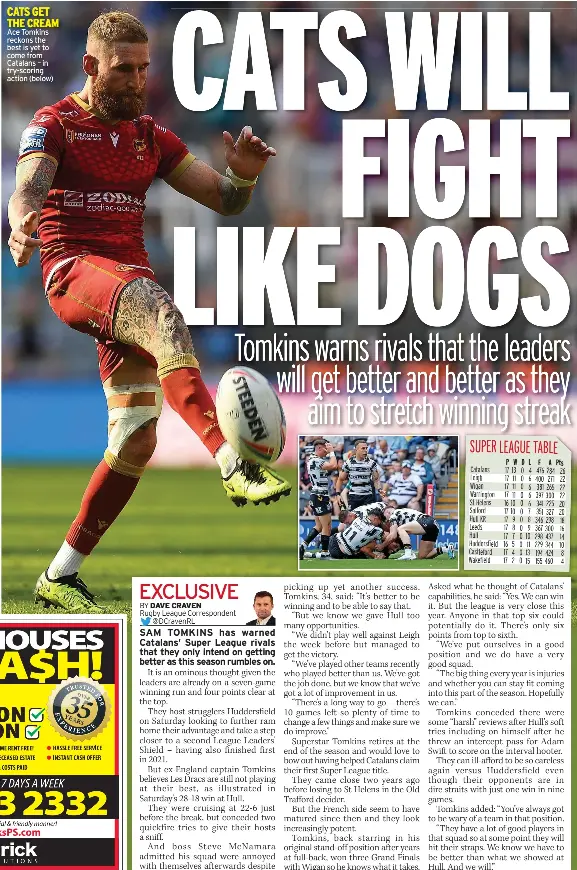 CATS WILL FIGHT LIKE DOGS - PressReader