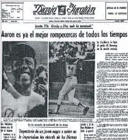 Bodas de oro de la hazaña de Hank Aaron - PressReader