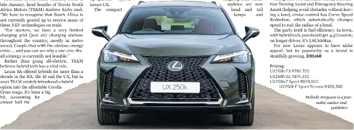 The Lexus UX has the brand’s whiff of bespoke - PressReader