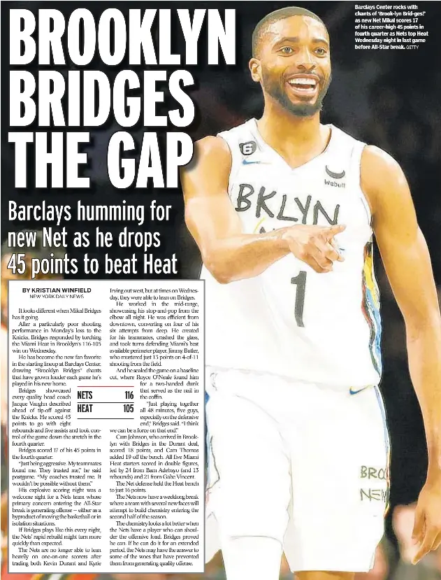 BROOKLYN BRIDGES THE GAP - PressReader
