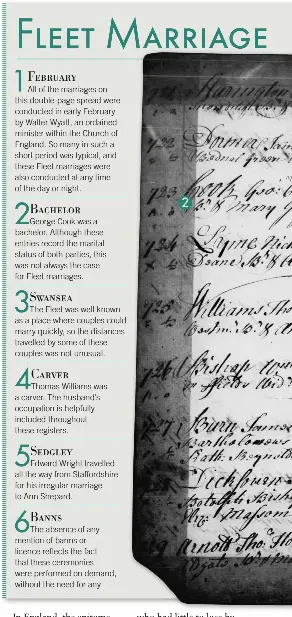 Fleet Marriage Register, 1750 - PressReader