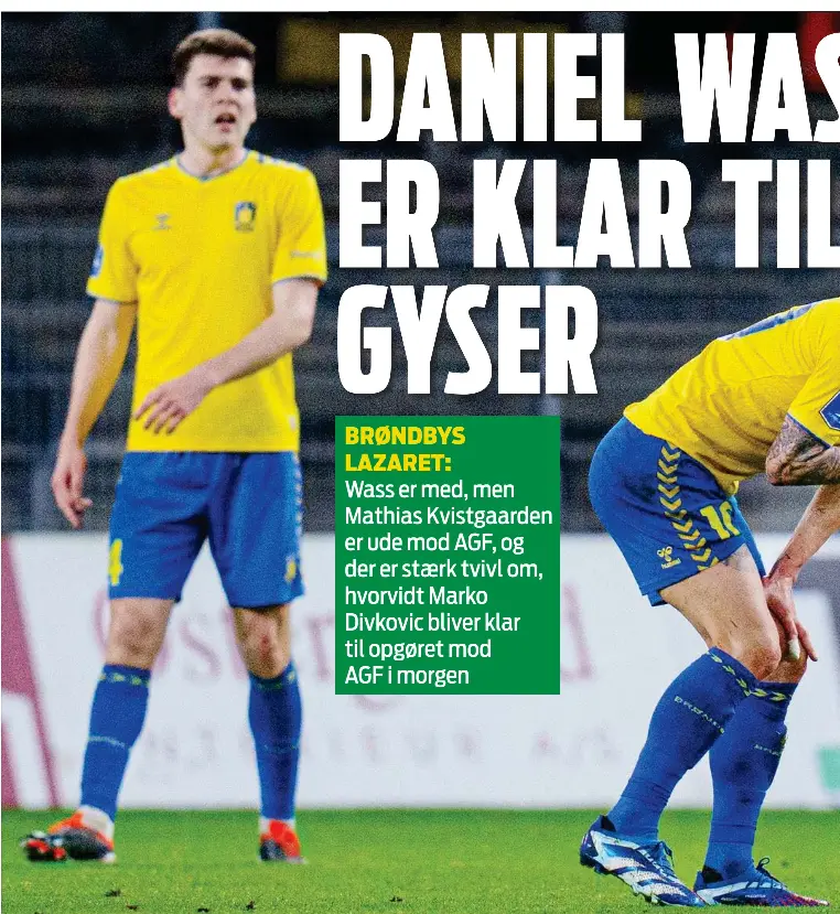 DANIEL WASS ER KLAR TIL GYSER - PressReader