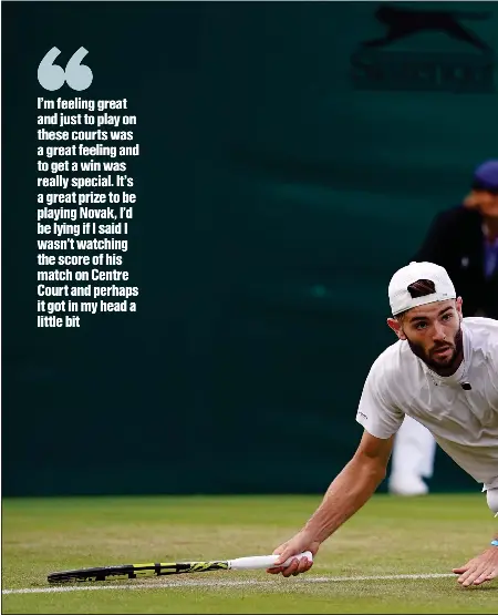 Fearnley left pinching himself after dream debut at Wimbledon - PressReader