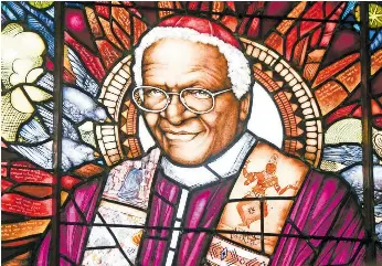 Tutu commemorat­ed in stained glass in St George’s Cathedral - PressReader