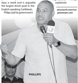 Phillips promises public transporta­tion plan in six months as government - PressReader