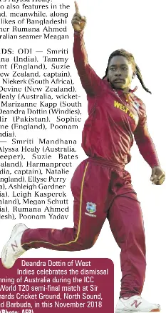 Dottin nabs place on ICC odi team-of-the-year - PressReader