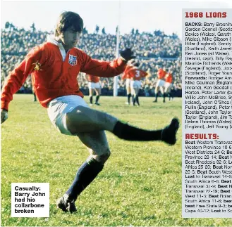 Losing to the Boks in ‘68 set Lions’ foundation for glory days to come ...
