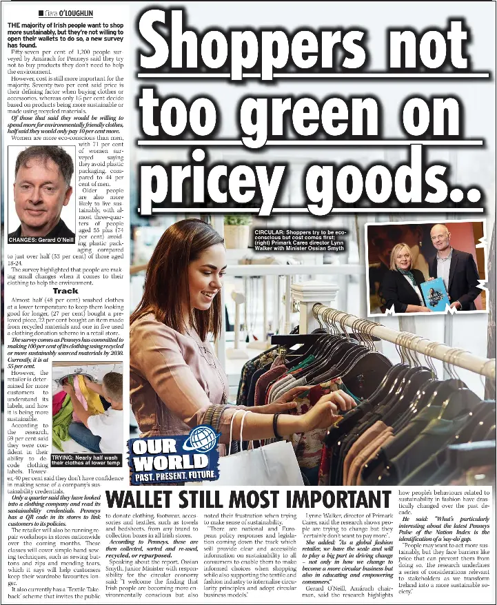 Shoppers not too green on pricey goods.. - PressReader