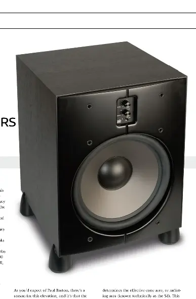 PSB LOUDSPEAKE­RS SUBSERIES 300 SUBWOOFER - PressReader