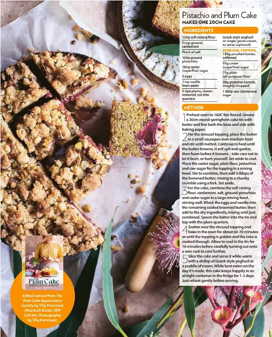 Pistachio and Plum Cake - PressReader