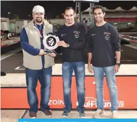 Zain awards winners of GulfRun Karting Endurance Race - PressReader