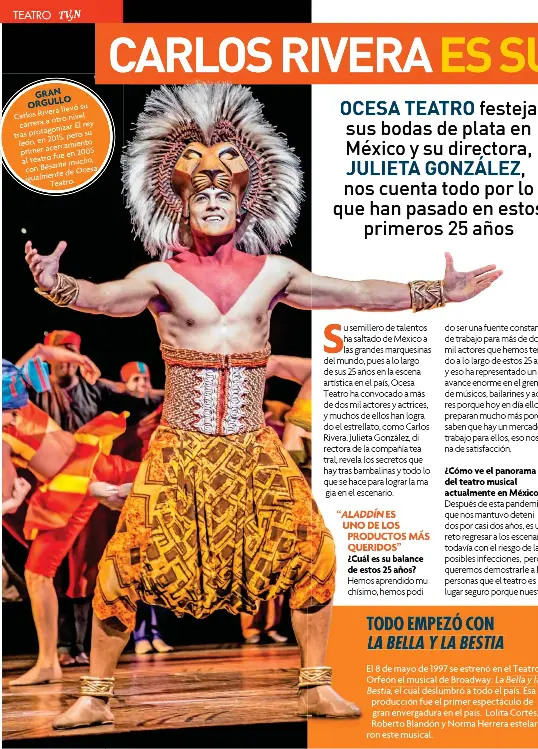 CARLOS RIVERA ES SU MAYOR DESCUBRIMI­ENTO - PressReader