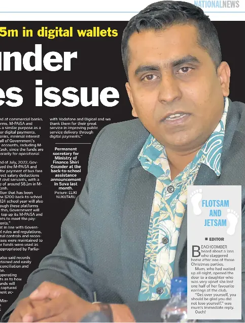 Gounder clarifies issue - PressReader