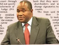 Gono company directorsh­ip change case continues - PressReader