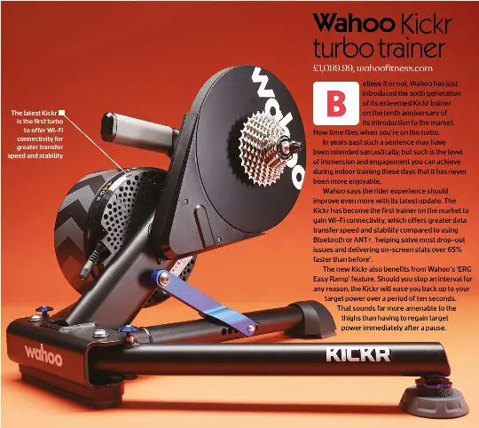 Wahoo Kickr turbo trainer - PressReader