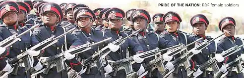 FIRST FEMALE BDF SOLDIERS - PressReader