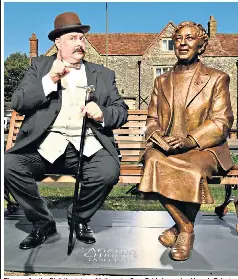 Christie cast in bronze by home town in which she hid - PressReader
