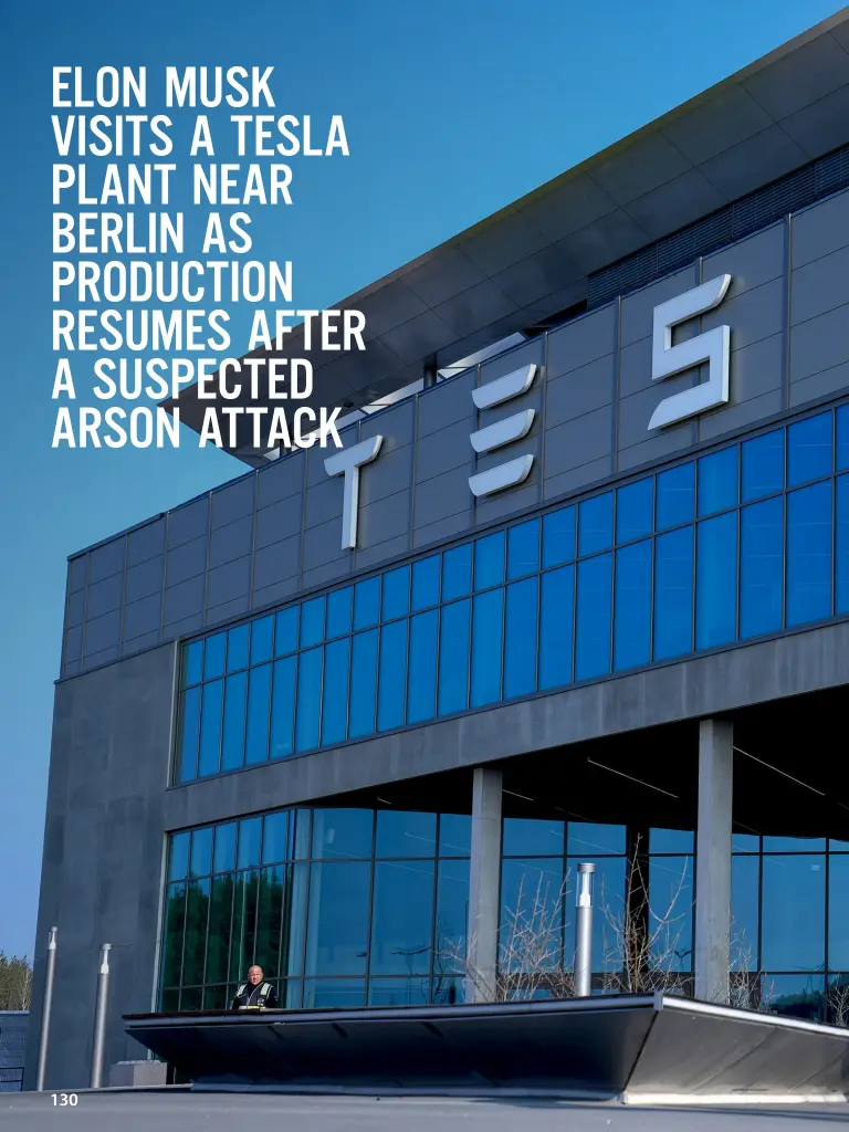ELON MUSK VISITS A TESLA PLANT NEAR BERLIN AS PRODUCTION RESUMES ...