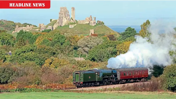 Flying Scotsman arrives in Swanage for three-week holiday on the coast ...