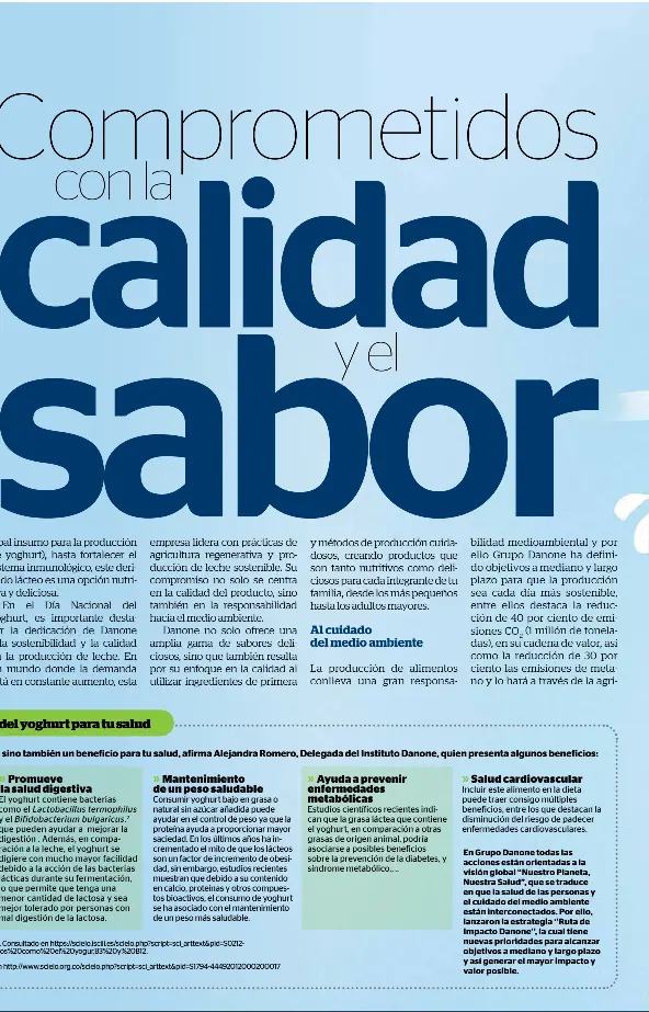 Comprometi­dos calidad con la sabor y el - PressReader