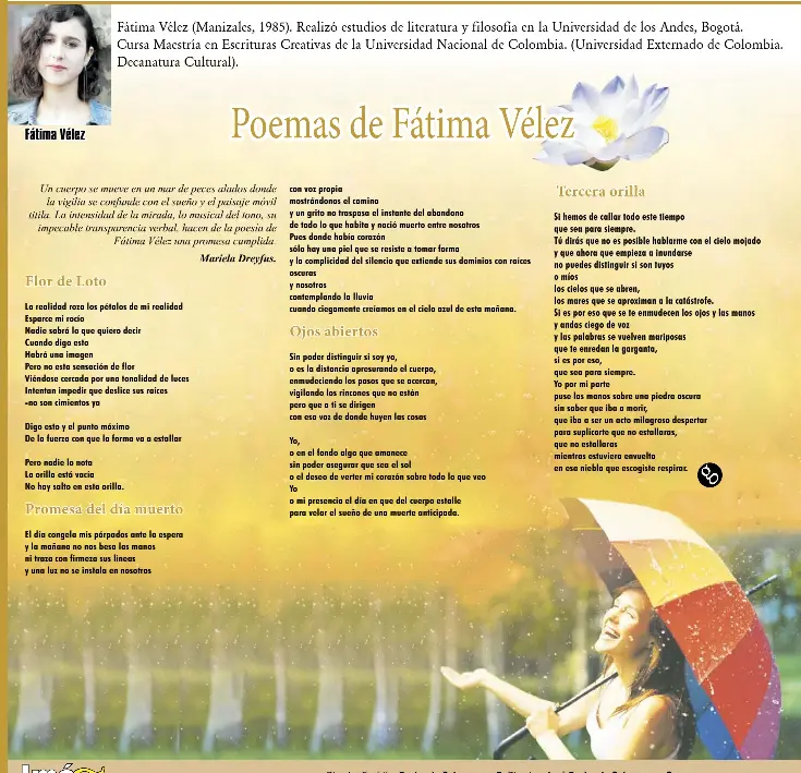 Poemas de Fátima Vélez - PressReader