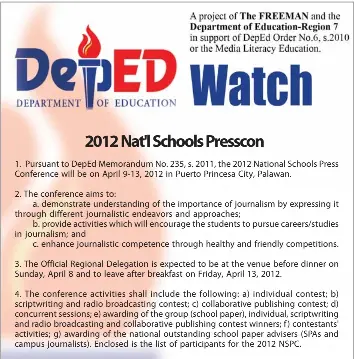 2012 Nat'l Schools Presscon - PressReader