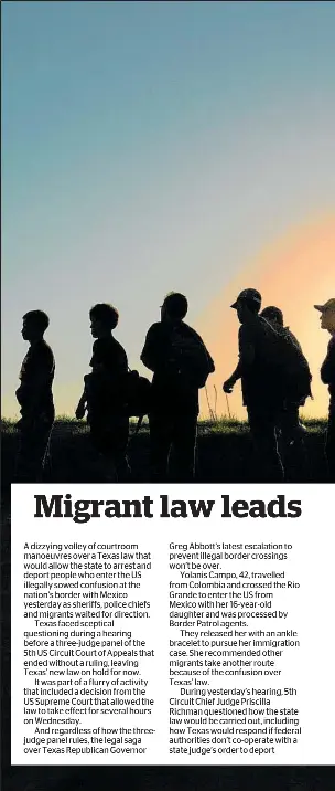 Migrant law leads to confusion at border - PressReader