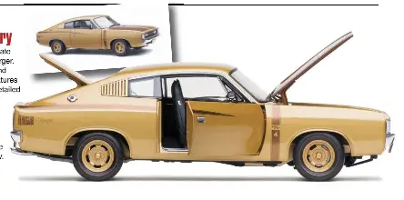 E49 Charger ‘Big Tank’ 50th Anniversar­y Gold Livery - PressReader