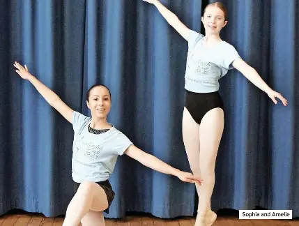 Sophia and Amelie are to perform ballet on big stage - PressReader