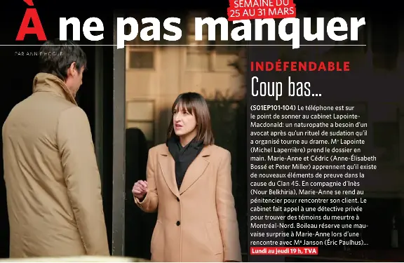 À NE PAS MANQUER - PressReader