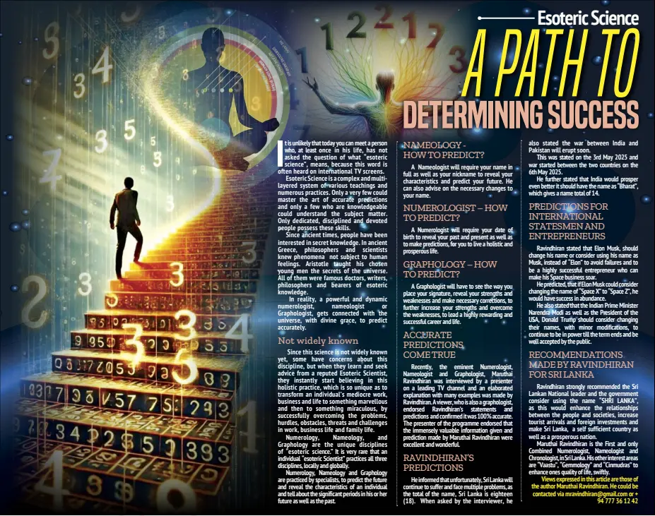 A PATH TO DETERMININ­G SUCCESS - PressReader