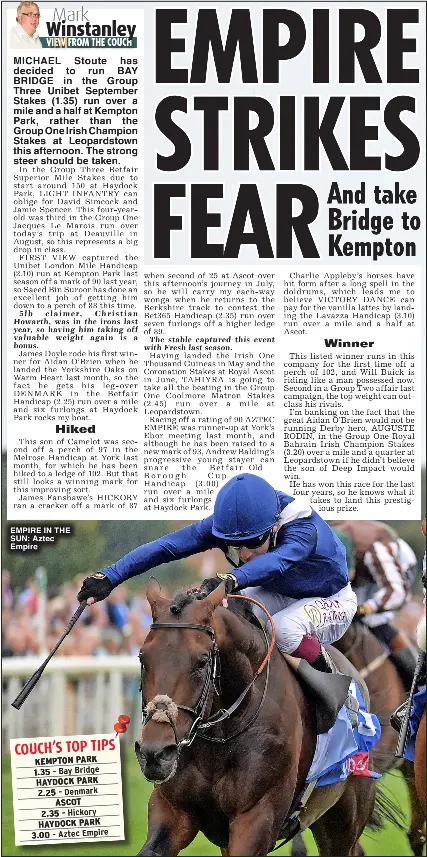 EMPIRE STRIKES FEAR - PressReader