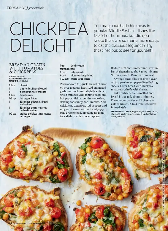 CHICKPEA DELIGHT - PressReader