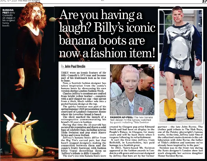 Are you having a laugh? Billy’s iconic banana boots are now a fashion item! - PressReader