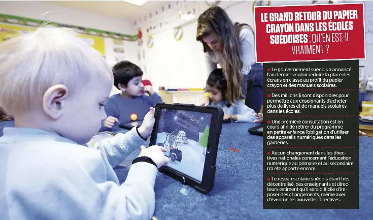 Encore des écrans à l’école en Suède - PressReader