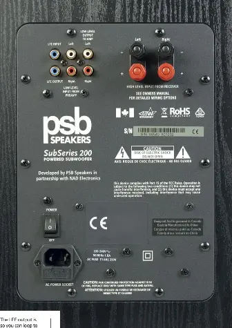PSB SUBSERIES2­00 SUBWOOFER - PressReader