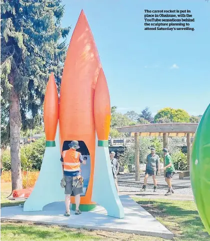 Online stars to launch park’s giant carrot rocket - PressReader