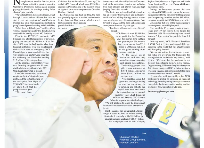 NCB dividend hiatus - PressReader