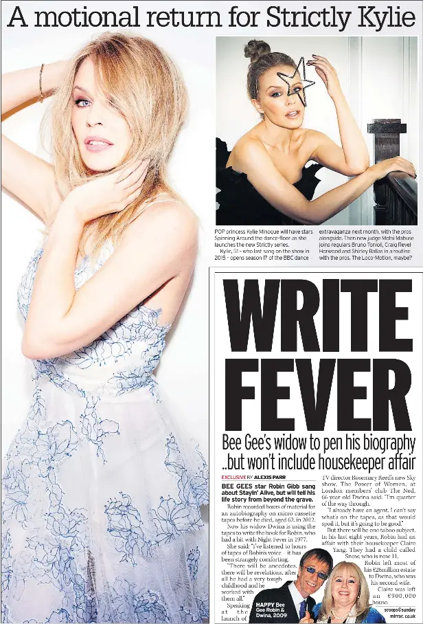 A motional return for Strictly Kylie - PressReader