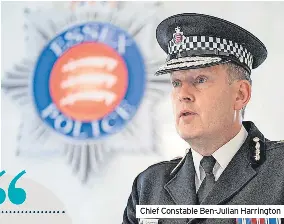Police chief praises his officers after number of crimes fell last year ...