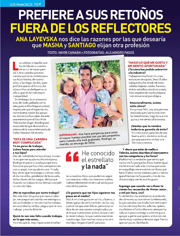 PREFIERE A SUS RETOÑOS FUERA DE LOS REFLECTORE­S - PressReader