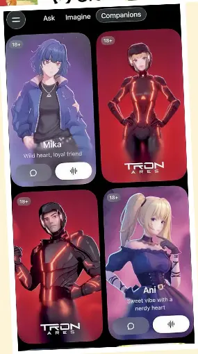 WHICH GROK AI COMPANION IS YOUR FAVOURITE: ANI, VALENTINE, GOOD RUDI ...