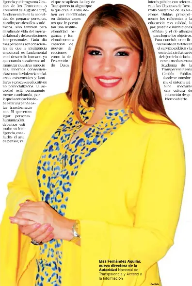 Elsa Fernández: en la educación está la clave - PressReader