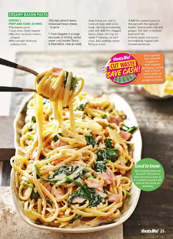 CREAMY BACON PASTA - PressReader