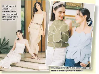 Sari Lazaro unveils summer collection at Rockwell pop-up store - PressReader