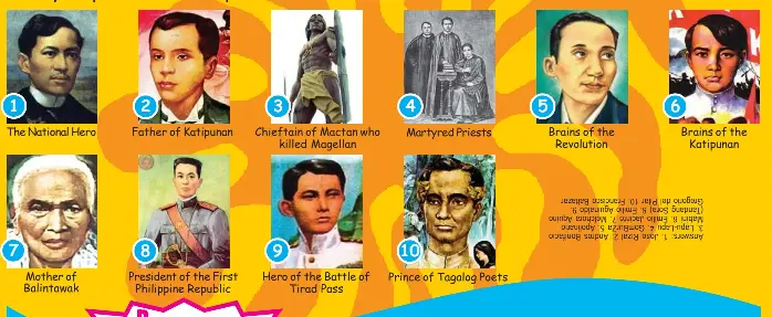 Filipino National Heroes With Names