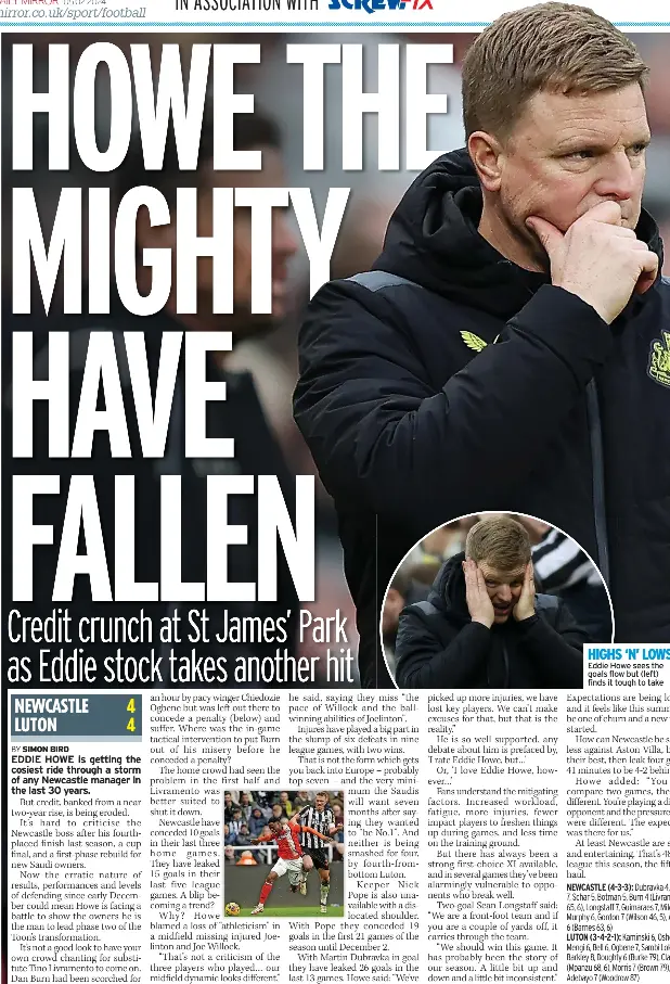 HOWE THE MIGHTY HAVE FALLEN - PressReader