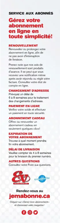 Gérez votre abonnement en ligne en toute simplicité! - PressReader