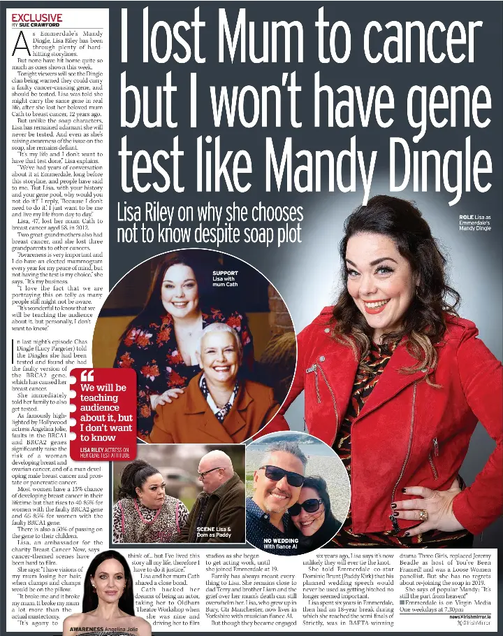 I lost Mum to cancer but I won’t have gene test like Mandy Dingle ...